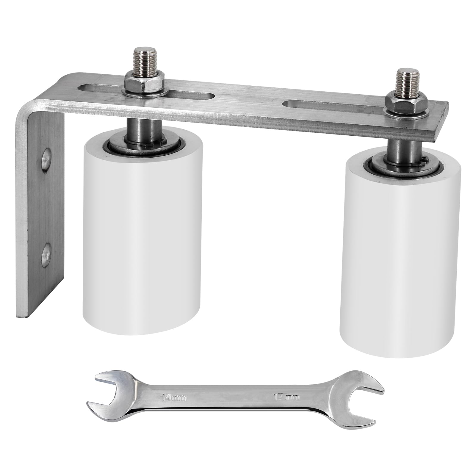 Gate Guide Wheel 2-Pack 3" Top Guide Rubber Rollers For Sliding Gates ...